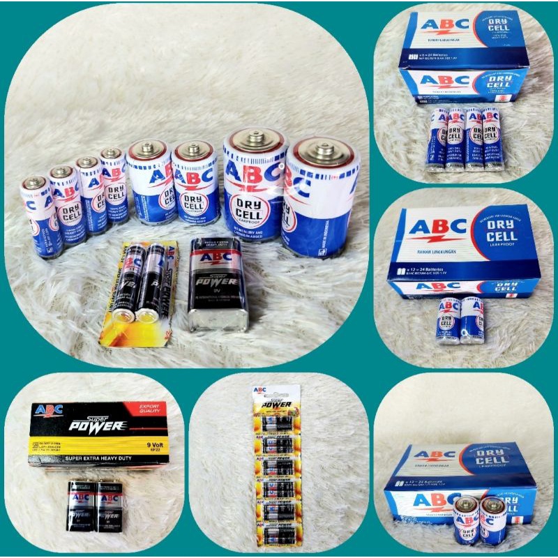 Jual (2bh)Baterai ABC Besar/(2bh)Tanggung/(2bh)Kecil/(1set)A3/(1bh ...