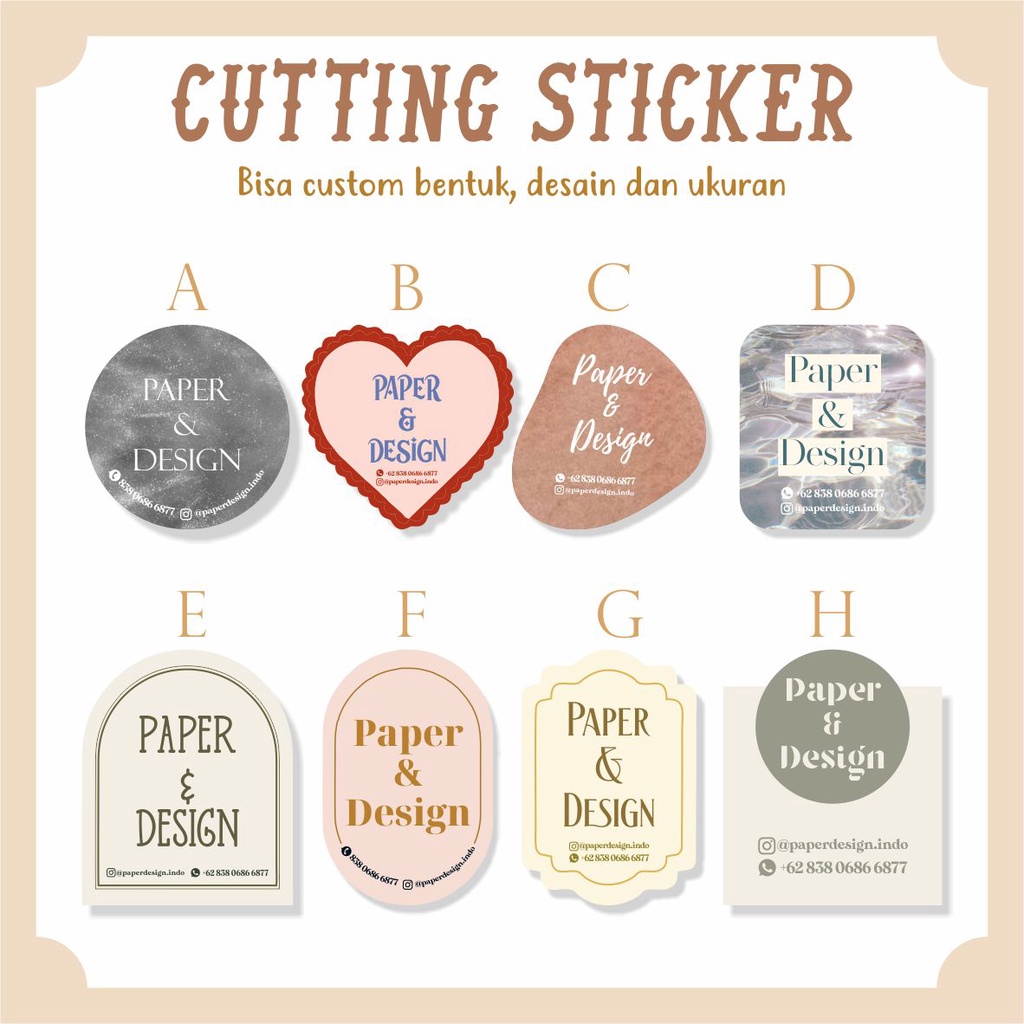 Jual Print Sticker Logo Bentuk Custom | Print Logo Sticker Custom ...