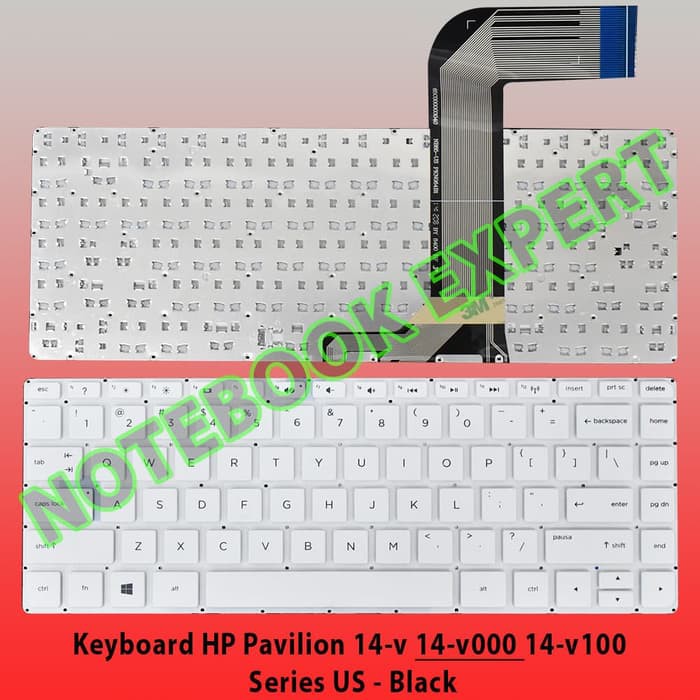 Jual Keyboard Hp Pavilion 14-V 14-V000 14-V100 Series Us - Putih ...