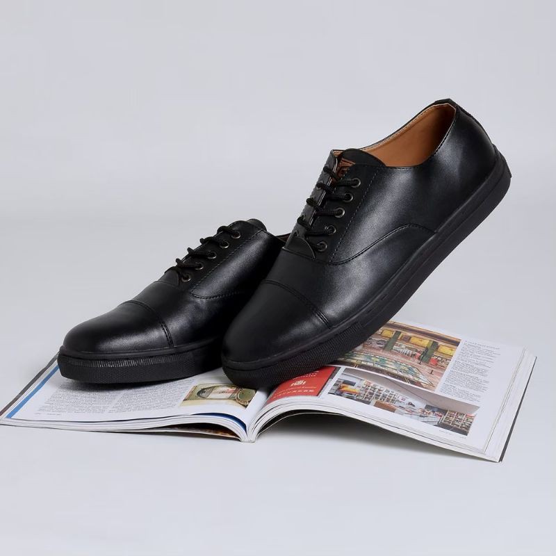 Jual Sepatu Semi Formal Pria Original Hitam Kantor Kerja Kuliah Acara ...