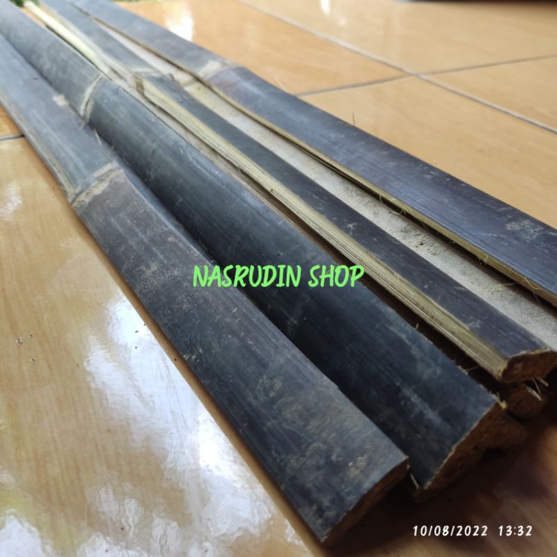 Jual BELAHAN BAMBU HITAM 1KG (50-60CM) BANGBU HITAM UNTUK PAGAR DAN ...