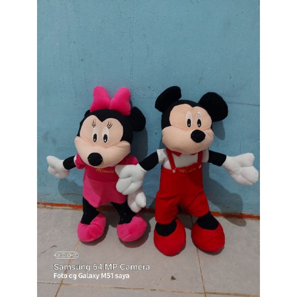 Jual Boneka Mickey mouse dan Minnie mouse SNI tinggi 50 cm | Shopee ...