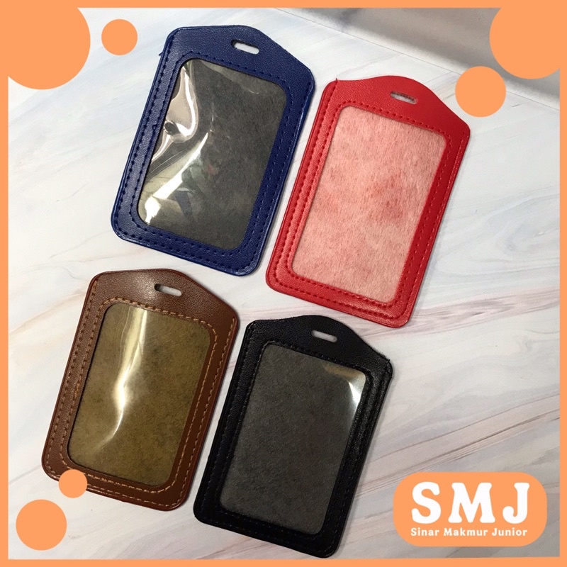 Jual CASING ID CARD KULIT 1 KARTU (4 Warna) | Shopee Indonesia