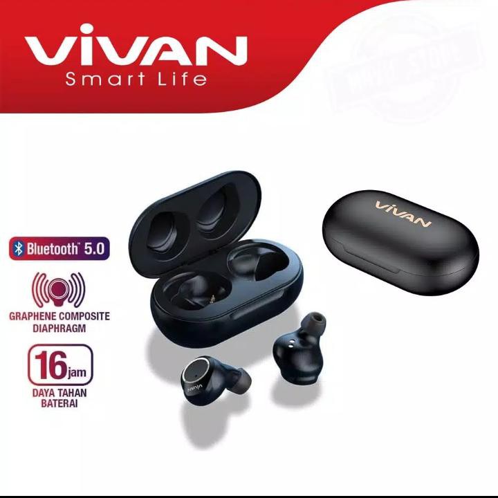 Jual VIVAN TWS Headset Bluetooth Liberty T100 Earbuds Earphone | Shopee ...