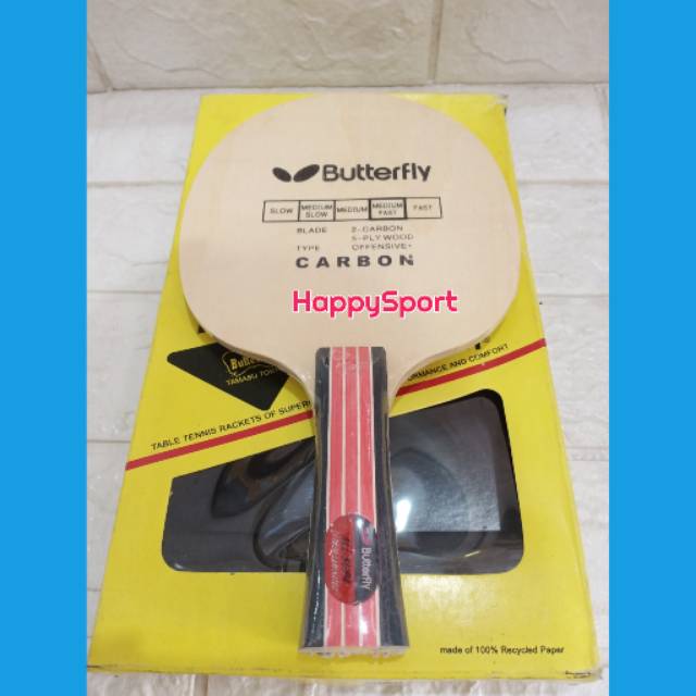 Jual Kayu pingpong butterfly carbon All Supa | Shopee Indonesia
