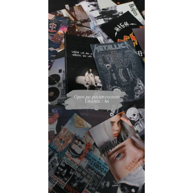 Jual poster custom A6, Poster aesthetic, hiasan ding ding | Shopee ...