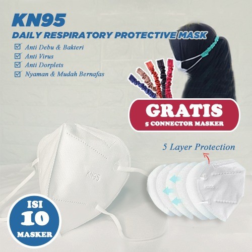 Jual Gratis Connector SALE Masker medis KN 95 anti virus KN95 5ply ...