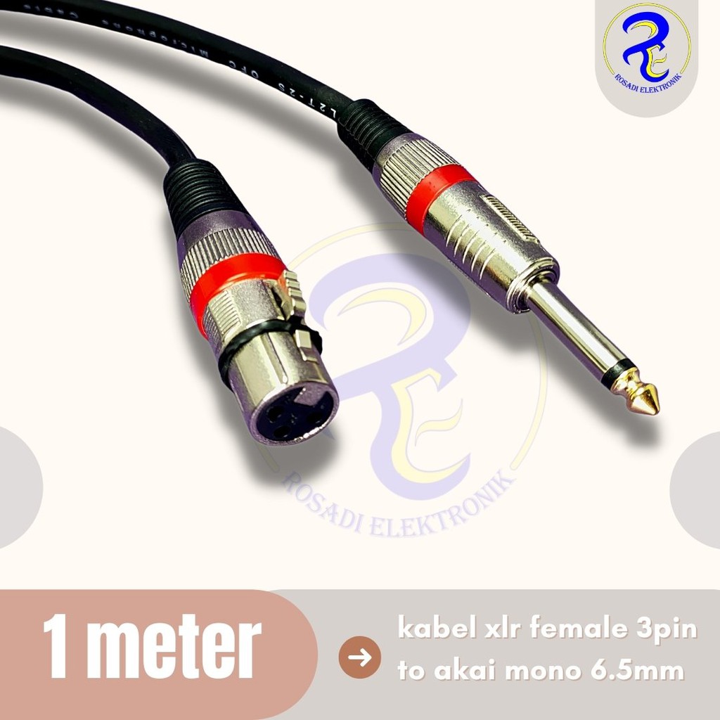Jual kabel mic mik kabel michrophone 1 meter | Shopee Indonesia