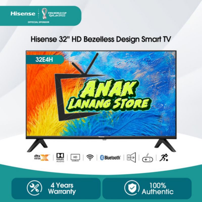 Jual Hisense Smart TV 32 Inch - 32E4H Digital TV-Bezelles design-Dolby ...