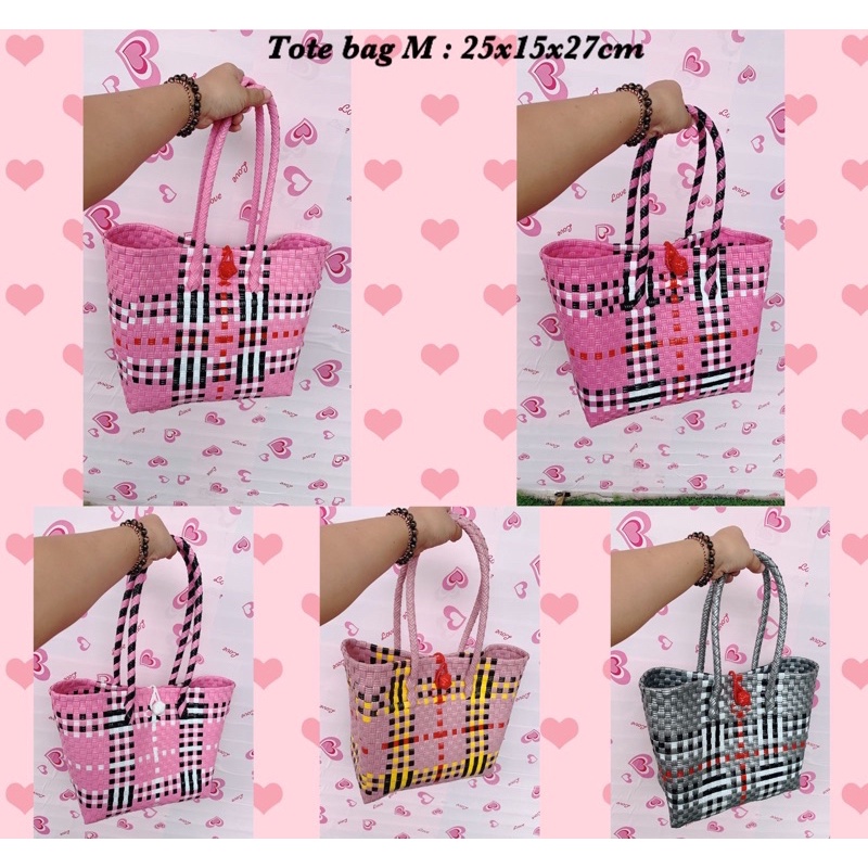Jual Tas anyam jali premium asli bali totebag M | Shopee Indonesia