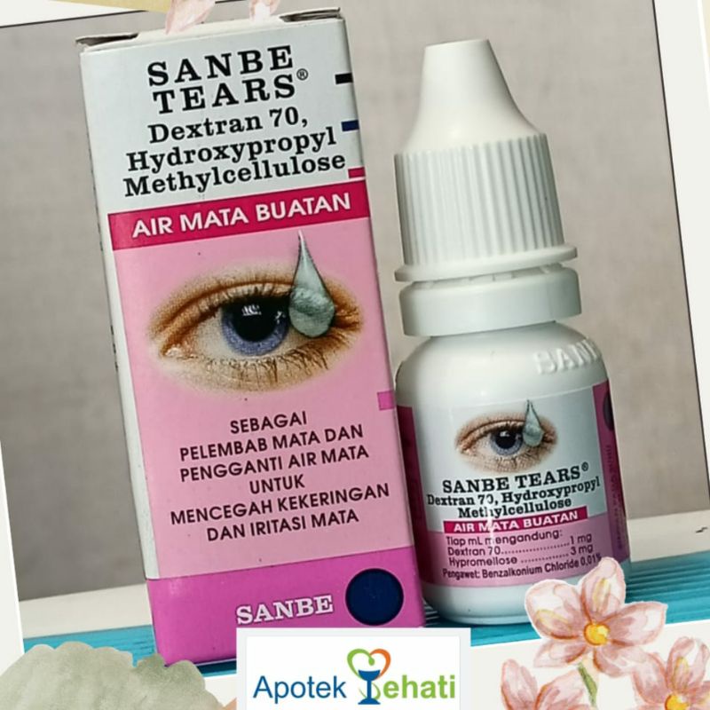 Jual Sanbe Tears Air Mata Buatan 8 mL Pelembab Mata & Pengganti Air ...