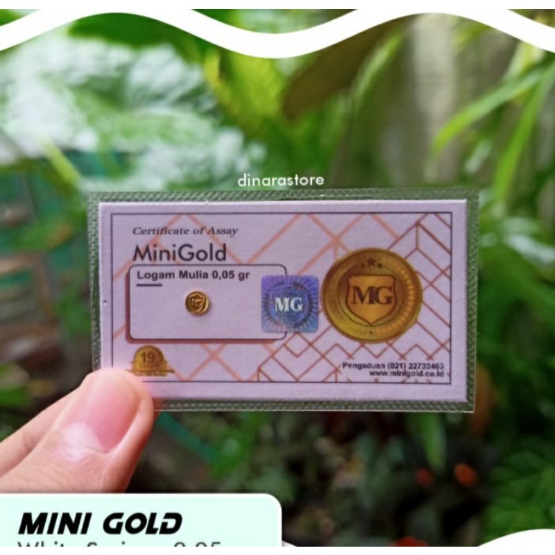 Jual MINIGOLD WHITE SERIES EMAS MURNI 24 KARAT LOGAM MULIA EMAS MINI 0 ...