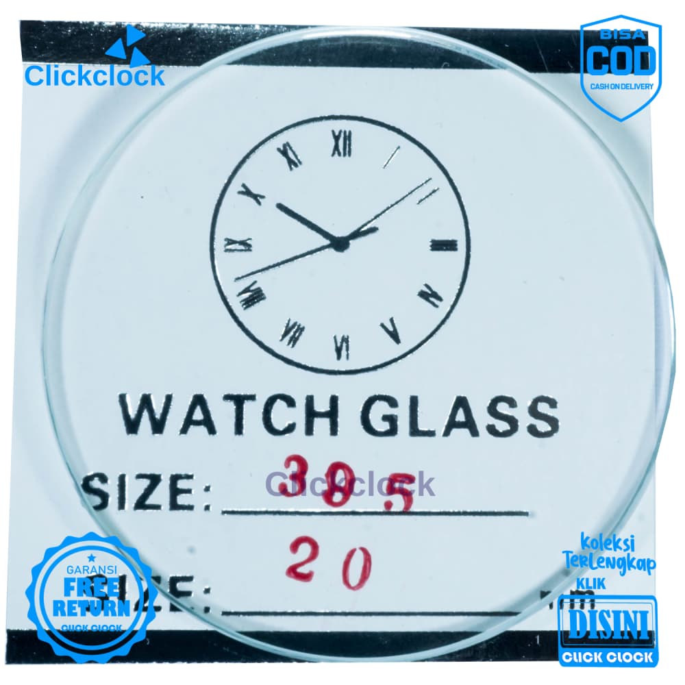 Jual Kaca Jam Kaca Bahan Aksesoris Jam PNC-395 Bagus 3,95 cm | Shopee ...