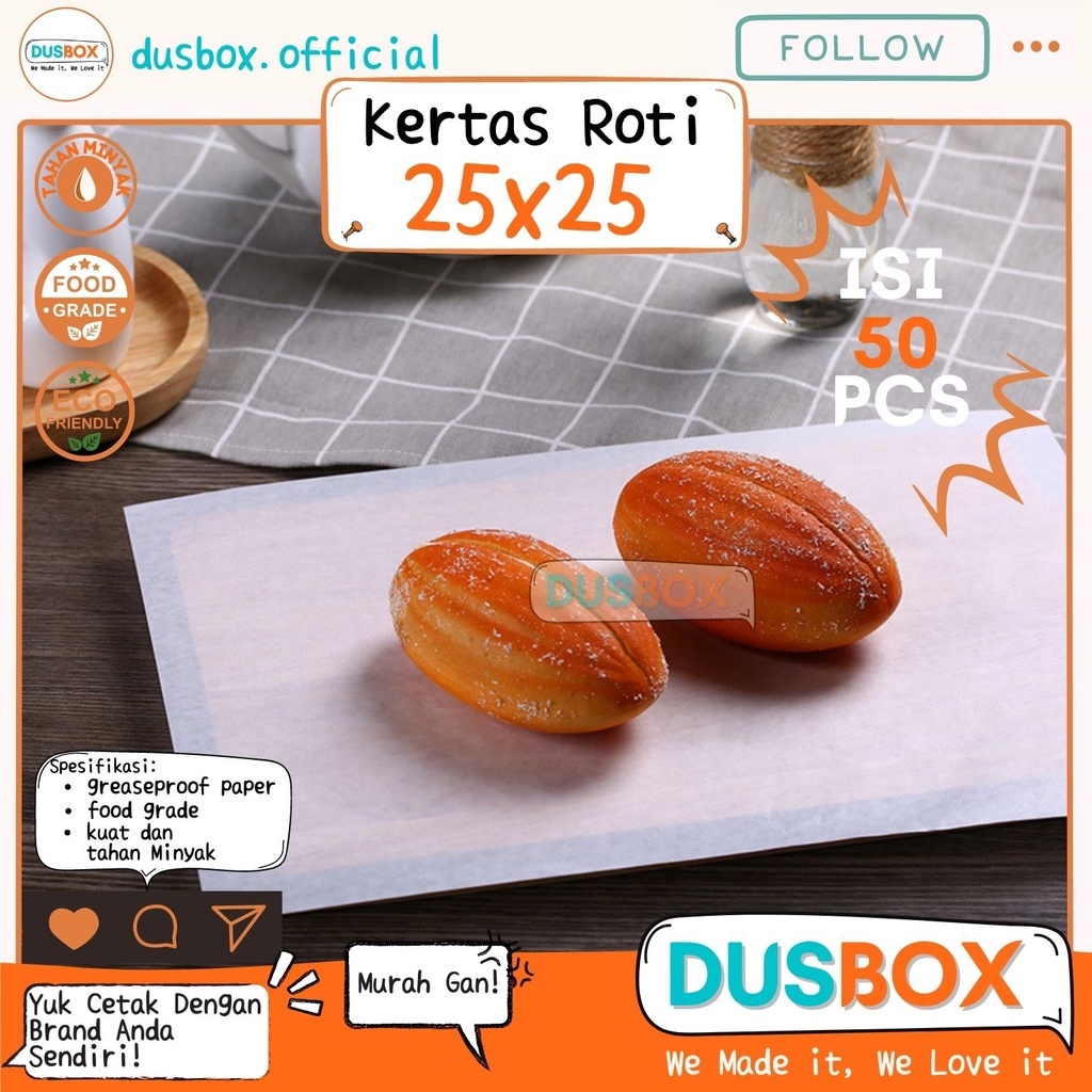 Jual Kertas Roti / Kertas Kebab / Kertas Burger / Kertas Baking ...
