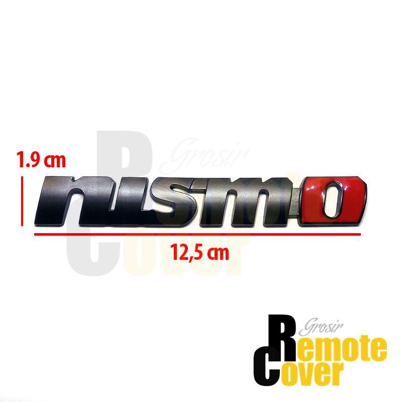 Jual Emblem Mobil Belakang 3D Logo Sticker Nismo Aluminium Hitam Doff ...