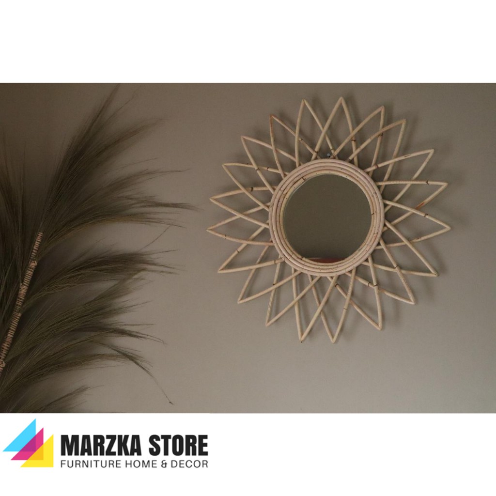 Jual Cermin Rotan Mini Marzka (Hiasan Dinding/Kaca Hias/Dekorasi ...