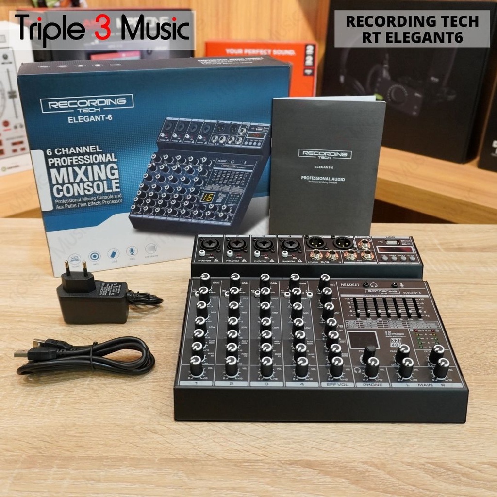 Jual RECORDING TECH RT ELEGANT 6 Mixer Audio USB | Shopee Indonesia