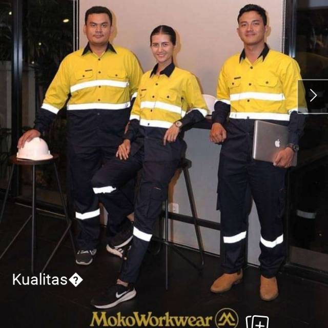 Jual SERAGAM SAFETY PROYEK TAMBANG WEARPACK MOKO WORKWEAR | Shopee ...