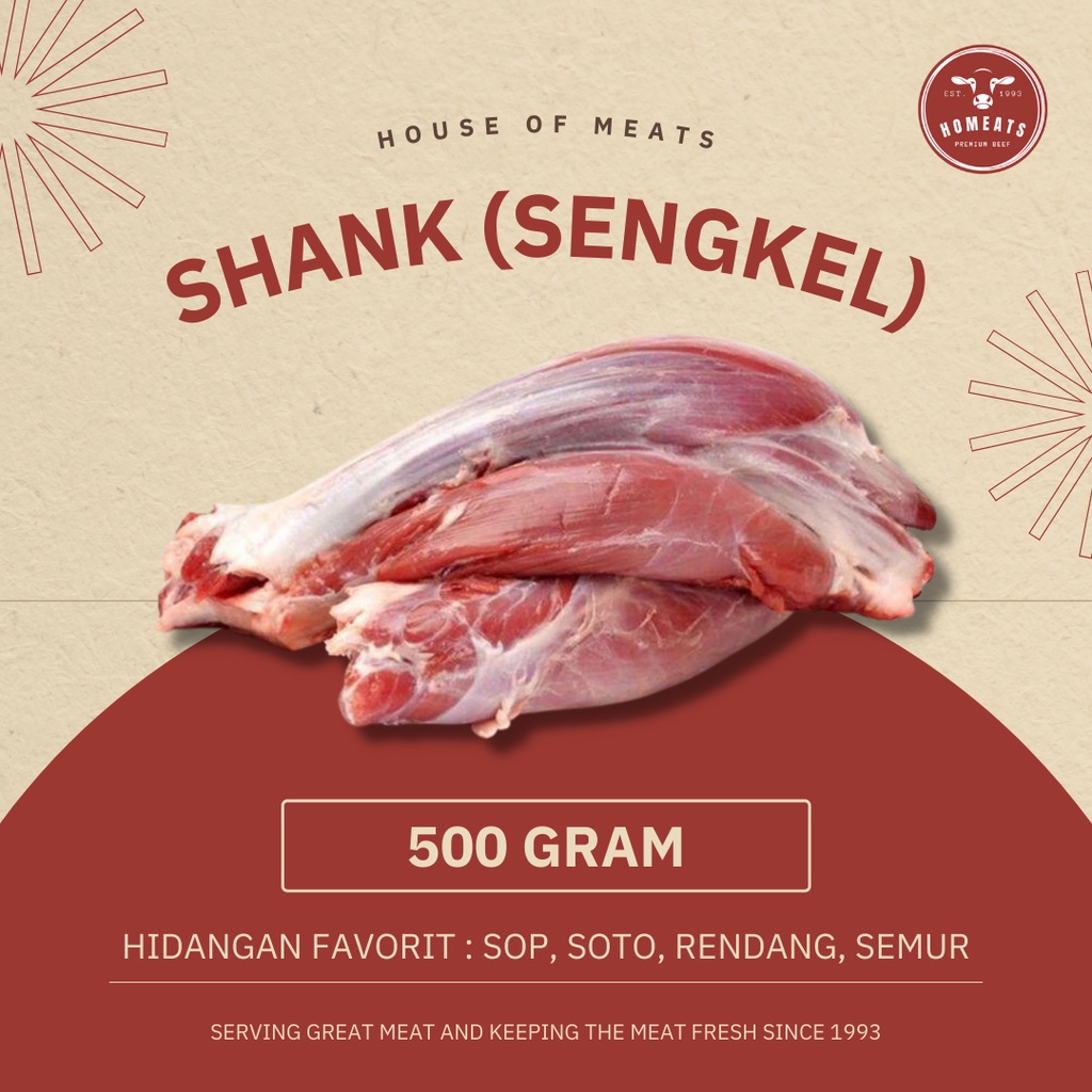 Jual Daging Sengkel Sapi Lokal Segar Halal Fresh Premium 500 Gram 1/2 ...