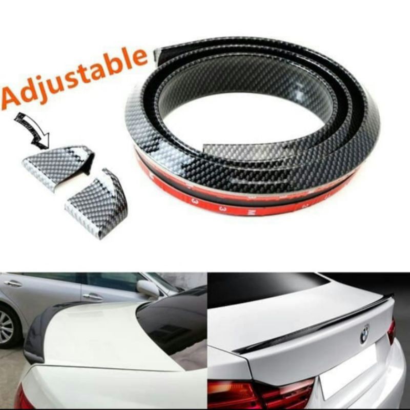 Jual Ducktail Spoiler Mobil SEDAN BMW CARBON Lis Bagasi Belakang Mobil ...