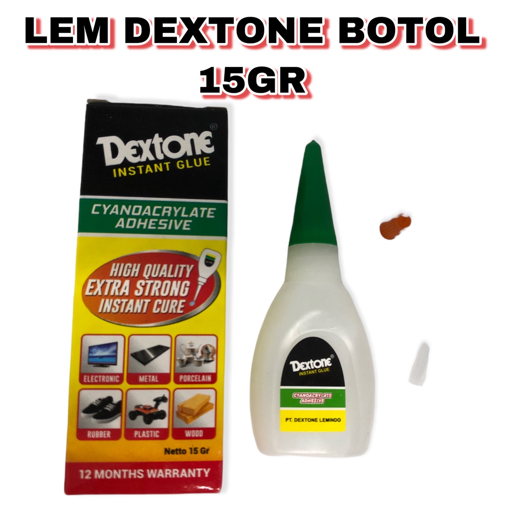 Jual LEM DEXTONE BOTOL 15GR (3 PCS) | Shopee Indonesia