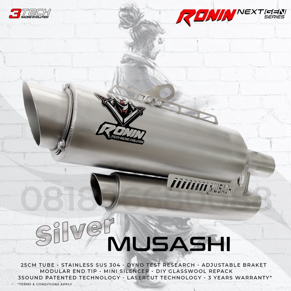 Jual MATIC 150cc-160cc KNALPOT 3 SUARA 3tech Ronin Musashi NextGen ...