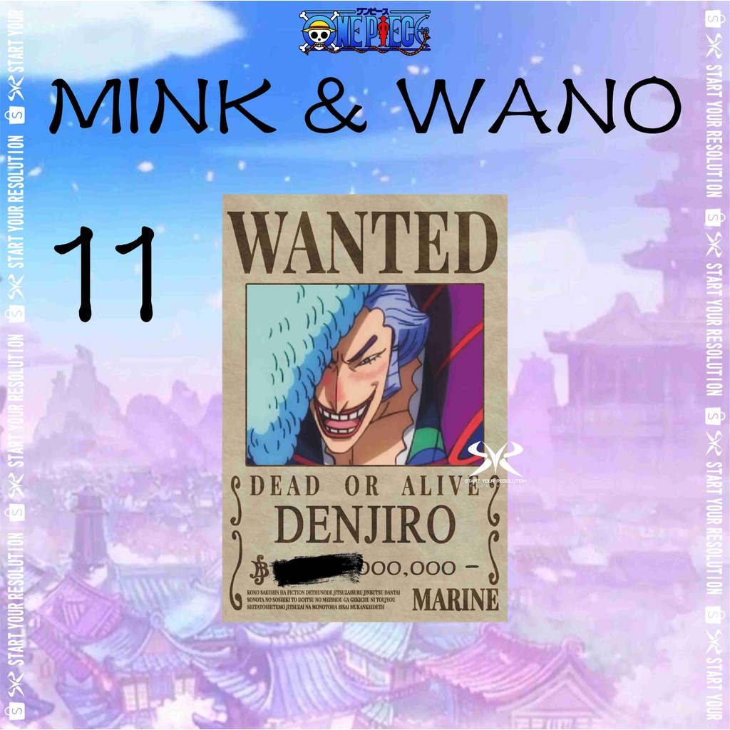 Jual Poster Anime & Manga Wanted One Piece Bounty Mink / Wano Kozuki ...