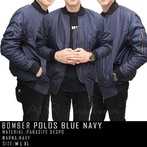Jual Jaket Pilot Bomber Polos Pria/Cowok - Biru Navy (Blue Navy ...