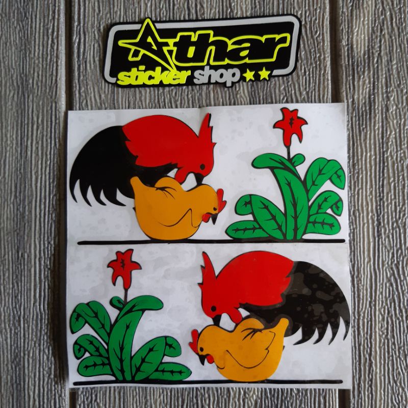 Jual STICKER AYAM JAGO CUTTING STICKER CUTTING MOTOR CUTTING STICKER ...