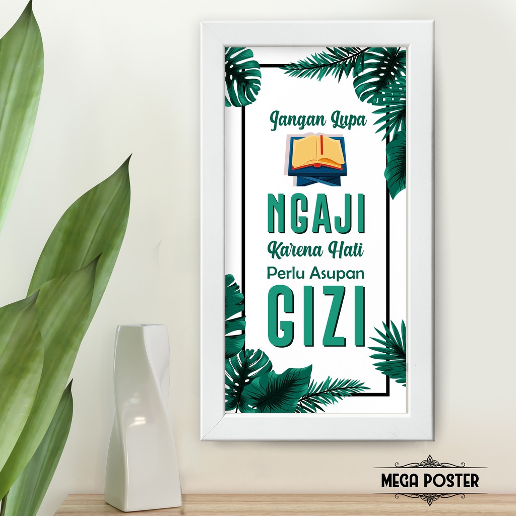 Jual Poster Motivasi Islami - JANGAN LUPA NGAJI - Hiasan Dinding ...