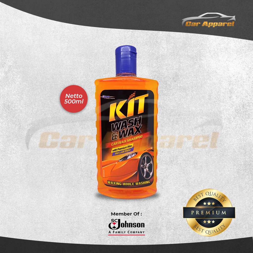 Jual Shampo Mobil Motor KIT Wash Premium Wax Wet Look 500ML | Shopee ...