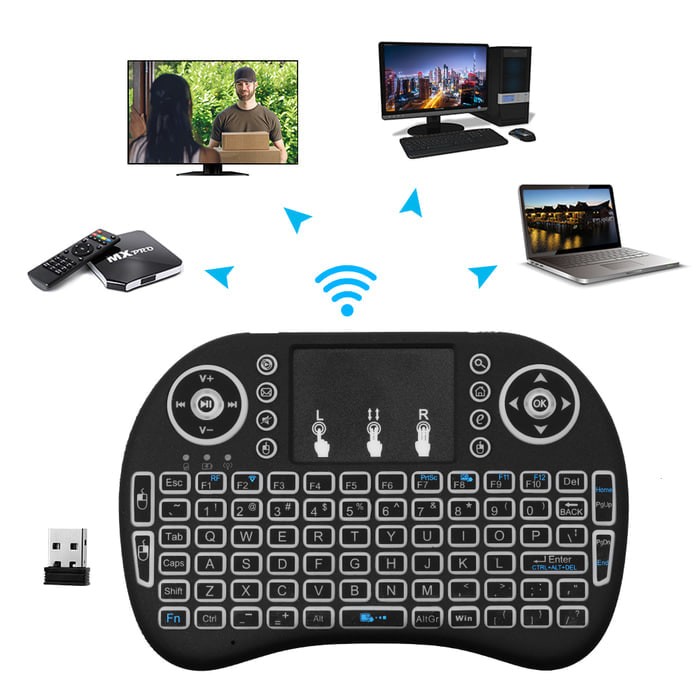 Jual 67Thyr67R Keyboard Air Mouse I8 Mini Keypad Wireless Touchpad ...