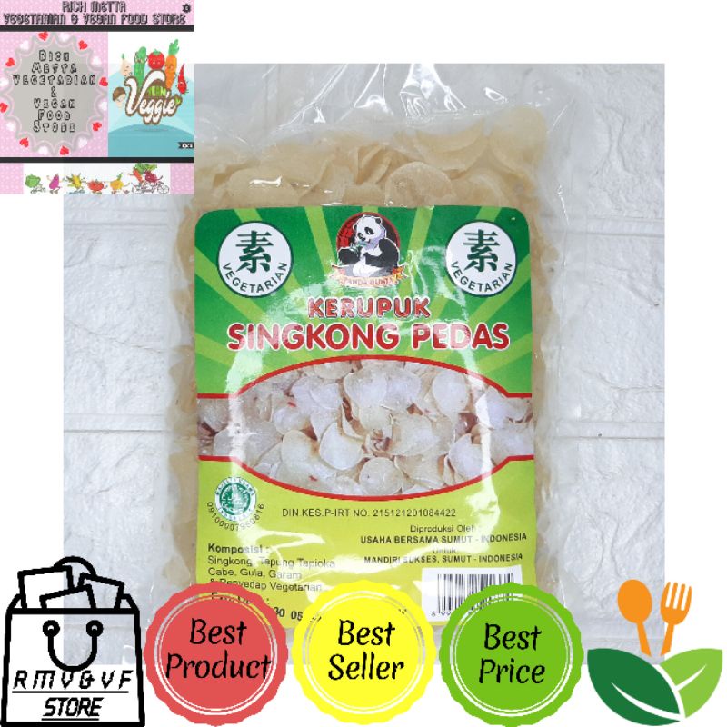 Jual Kerupuk Panda Dunia "Kerupuk Singkong Pedas" / Krupuk Vegetarian ...
