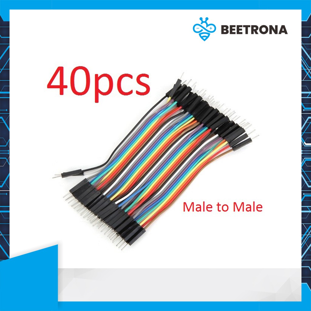 Jual Isi 40pcs Jumper Kabel Cable Male to Male Kabel untuk Arduino 10cm ...
