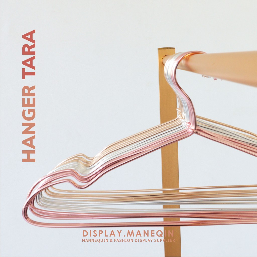 Jual Hanger Aluminium Alloy Gantungan Baju Gold Silver Rosegold Dewasa ...