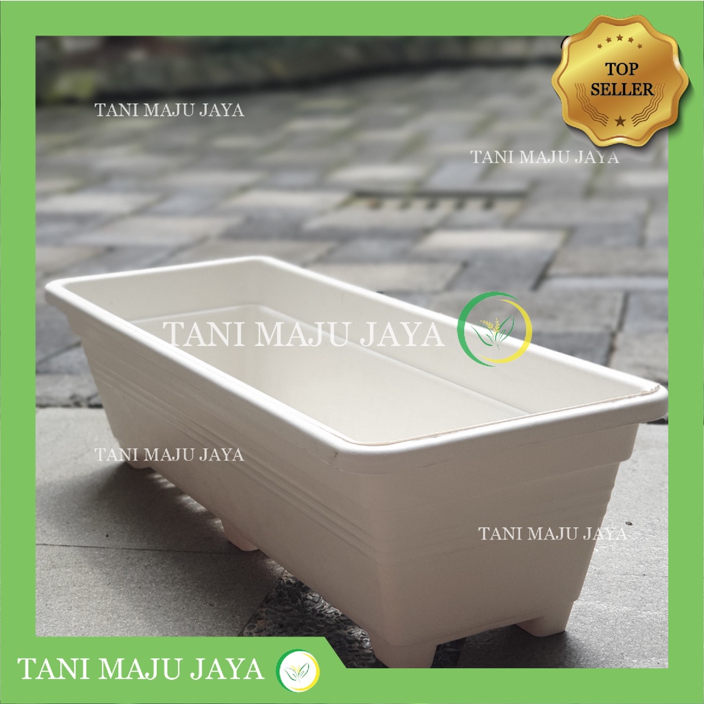 Jual Pot Bunga Panjang Putih Wadah Tanaman | Shopee Indonesia
