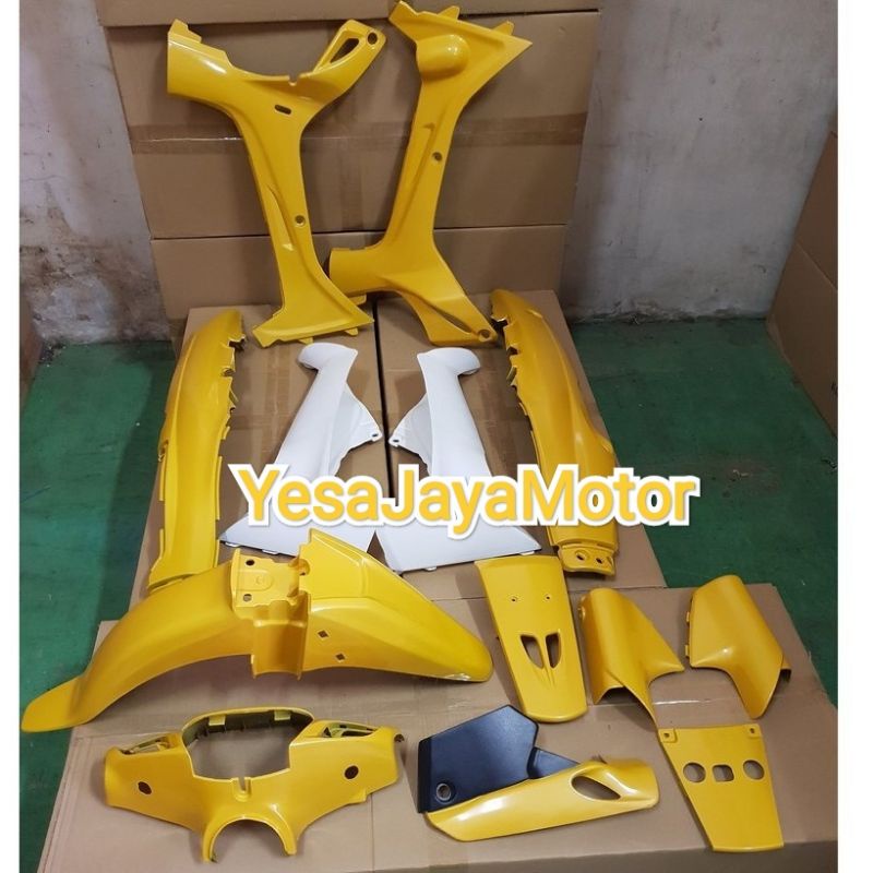 Jual BODY HALUS YAMAHA F1ZR WARNA KUNING PUTIH POLOS | Shopee Indonesia