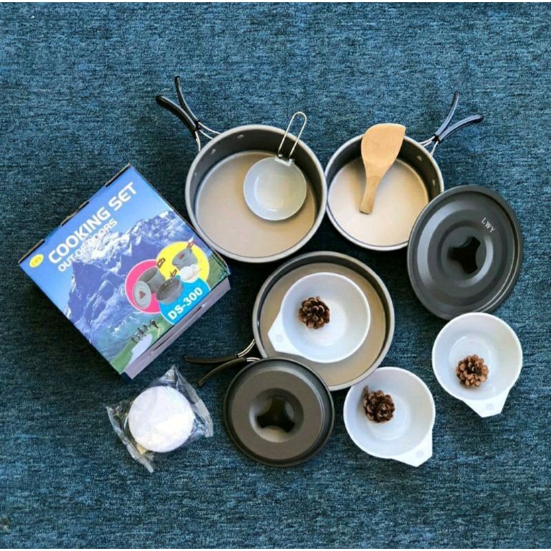 Jual Nesting Camping Ful Set / Alat masak camping panci wajan kemping ...