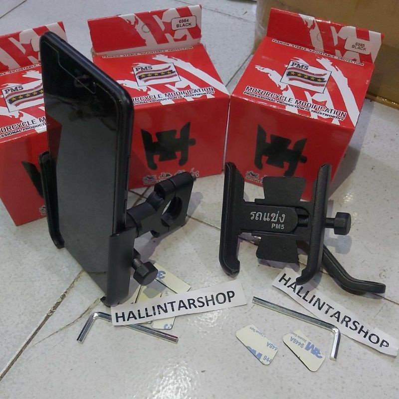Jual Mounting Holder HP HANDPHONE Motor Universal | Shopee Indonesia