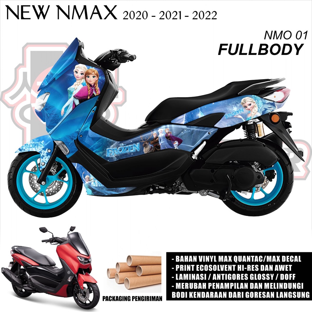Jual NMO 1 DECAL STICKER NEW NMAX 2020 2021 2022 FROZEN ELSA LET IT GO ...