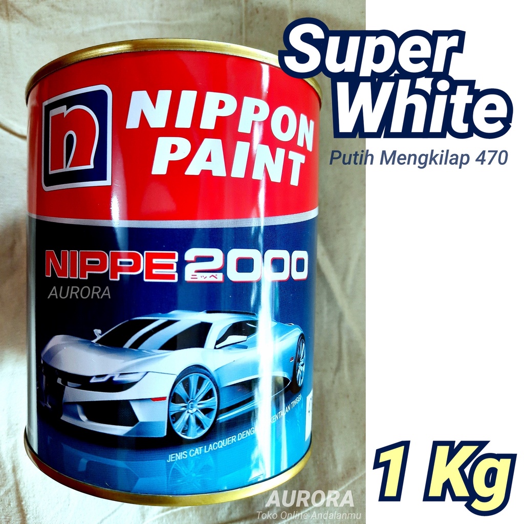 Jual Cat Super White Nippon 1Kg Nipe Kode 470 Putih Solid Mengkilap ...