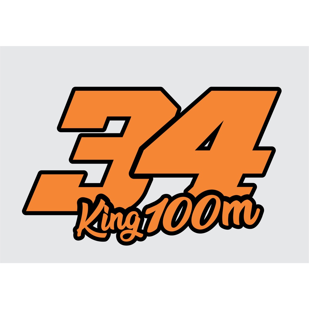 Jual cutting sticker nomor start, racing bisa request nomor dan nama ...