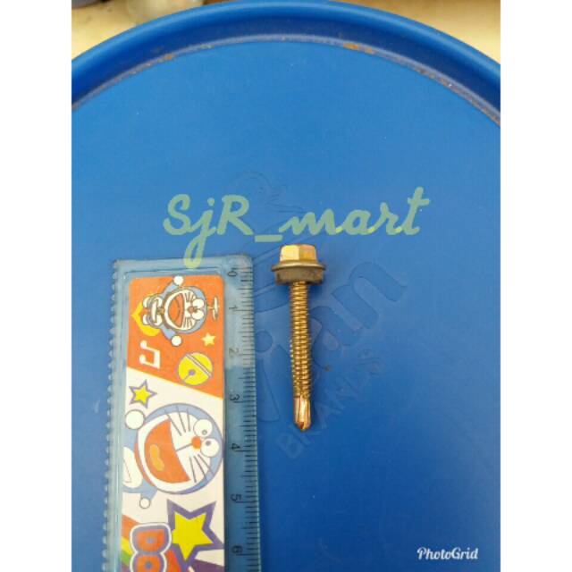 Jual Baut Roofing Baja Ringan 3 Cm 8 Mili Mm / Baut Skrup Baja Ringan ...