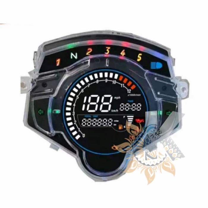 Jual Speedometer Digital Model UMA Racing for NJMX / Jupiter MX New 135 ...