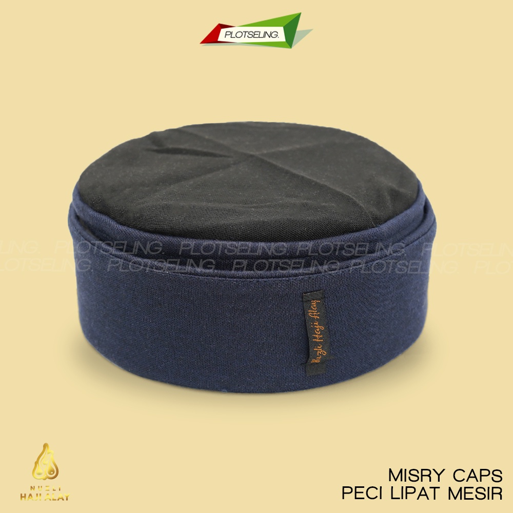 Jual Peci Lipat Khas MESIR KAIN Premium Haji Alay Kopiah Pria Biru ...