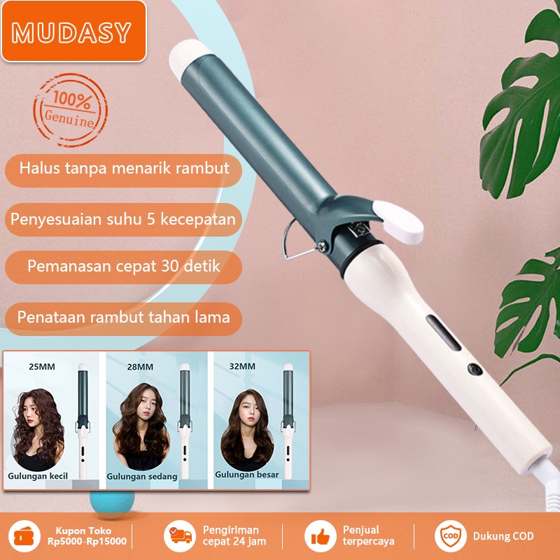 Jual Catok Pengeriting Rambut 32mm/28mm/25mm Repit Pengeriting Rambut Alat Rambut Salon Curling ...