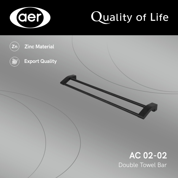 Jual Aer Double Towel Bar Rak Gantungan Handuk Dinding Ac 02 02 ...