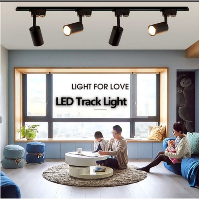 Jual Lampu Rel Spotlight Led Track light 30W 30 Watt | Shopee Indonesia