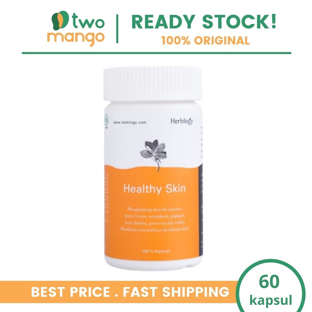 Jual HERBILOGY HEALTHY SKIN CAPSULE 60 PCS/BTL BPOM UNTUK KESEHATAN ...