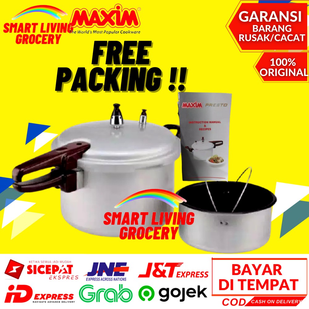 Jual Panci Presto MAXIM 4 L Alat Masak Peralatan Dapur Presto High Pressure Cooker Maxim 4 Liter ...